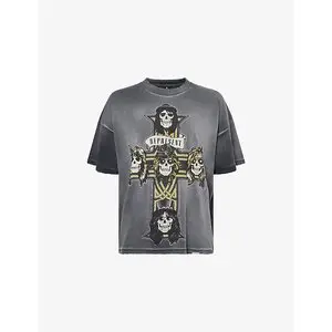 Guns N' Roses クロスデザイン Tシャツ Represent X Guns N' Roses Cross Graphic-Print Cotton-Jersey T
